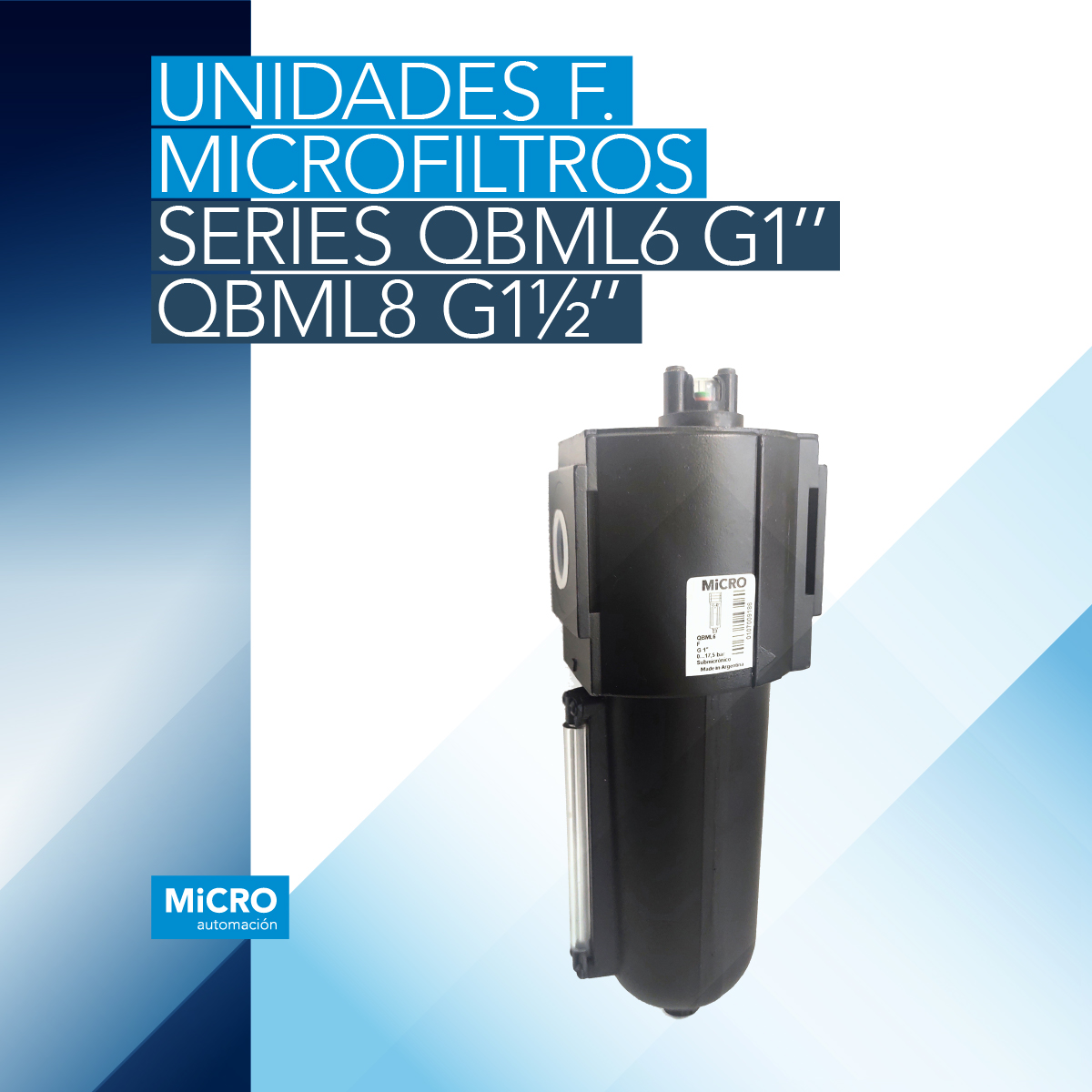 Nueva línea de FRL: QBML 6, 8 y 9 - Micro Automación